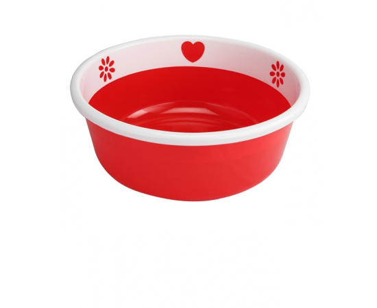 Two Color Flower Bowl 8L Red | RFLeShop