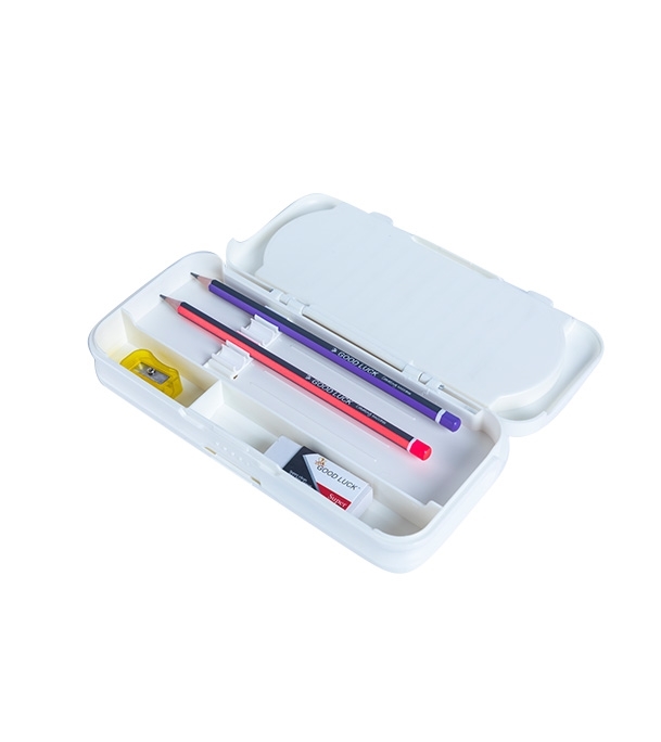 Good Luck Pencil Box Micky White RFLeShop